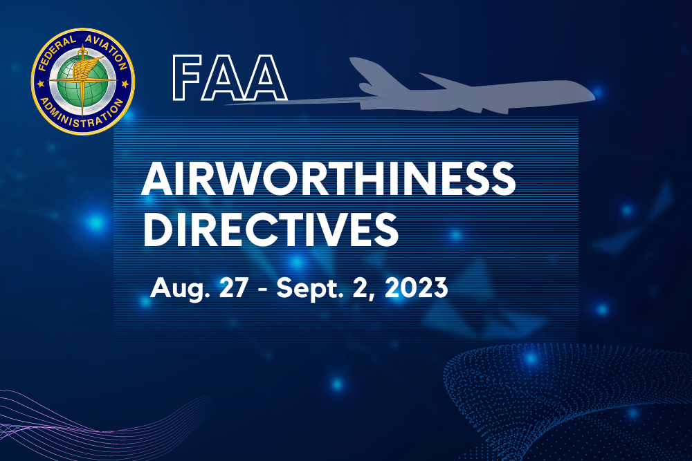 Global Regulatory Update, Aug. 27-Sept. 2, 2023 | Aviation Week Network