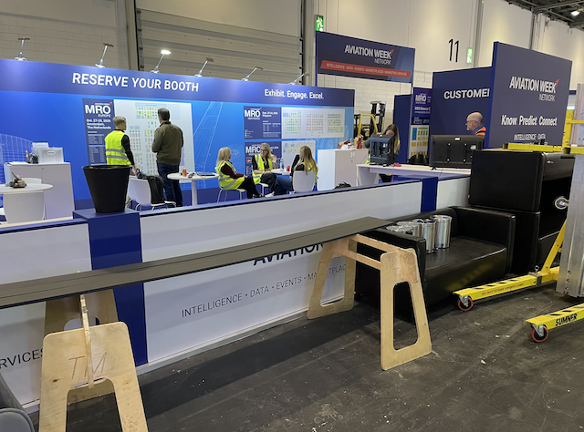 MRO Europe 2025: Exhibitors Set Up Booths At London's ExCel | Aviation ...