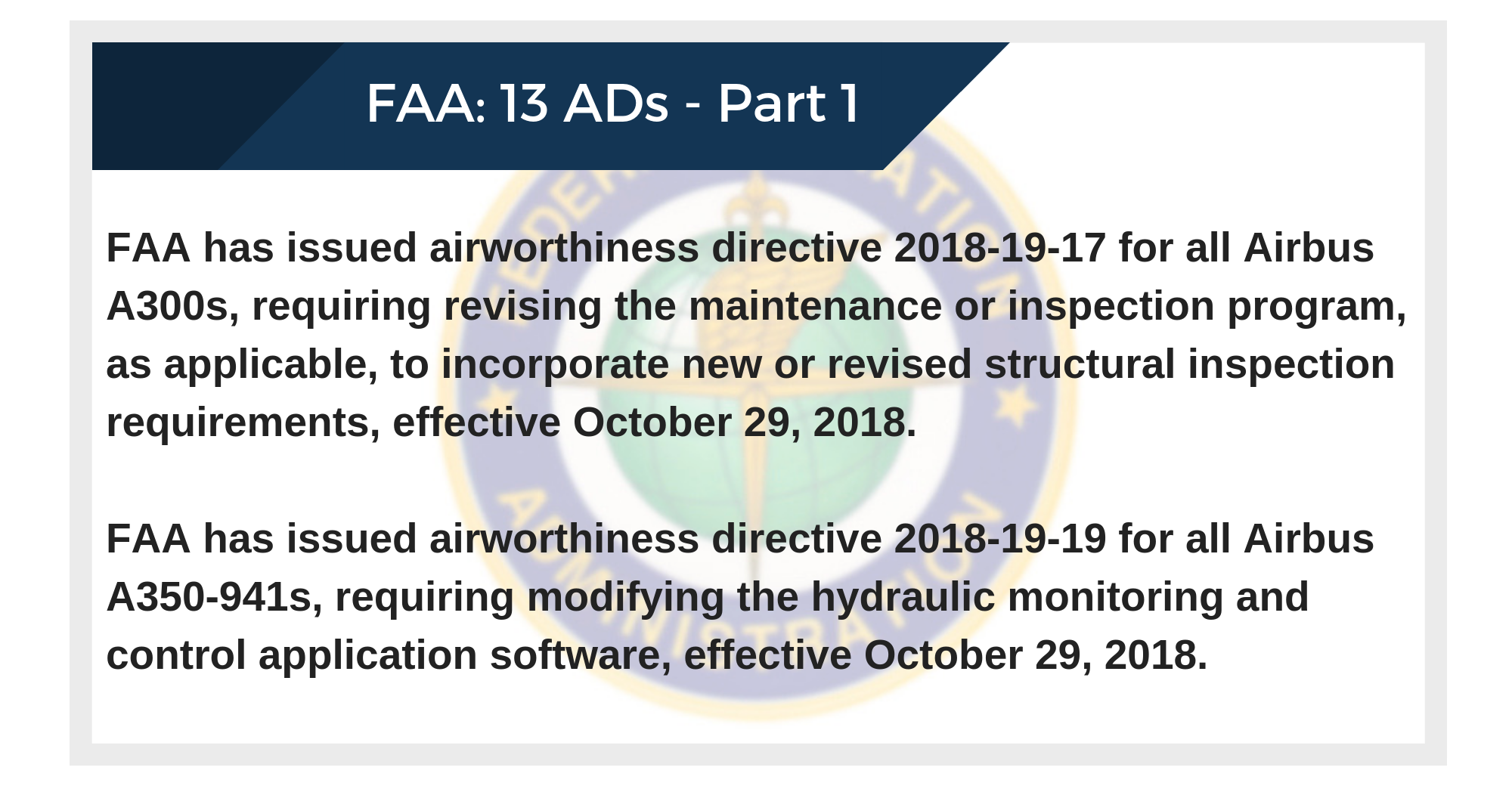 Global Regulatory Update, Sept. 30-Oct. 6, 2018