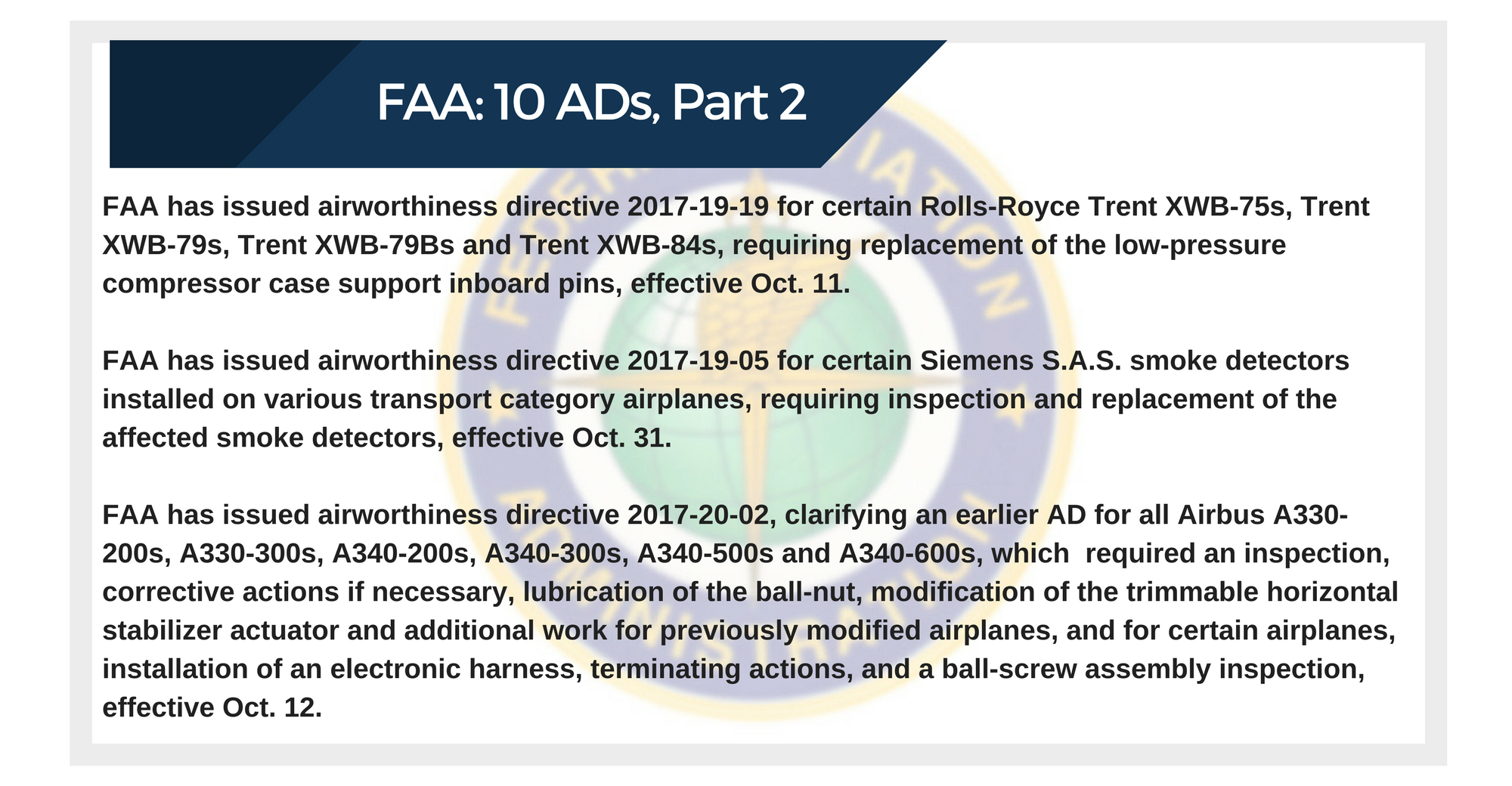 Global Regulatory Update, Oct. 1-7