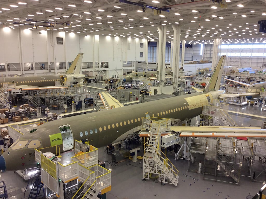 A Visit To Bombardier's C Series Final Assembly Lines | Aviation Week ...