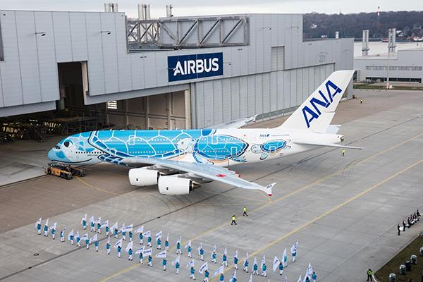 Gallery: Airbus unveils first ANA A380 in sea turtle livery | Aviation ...